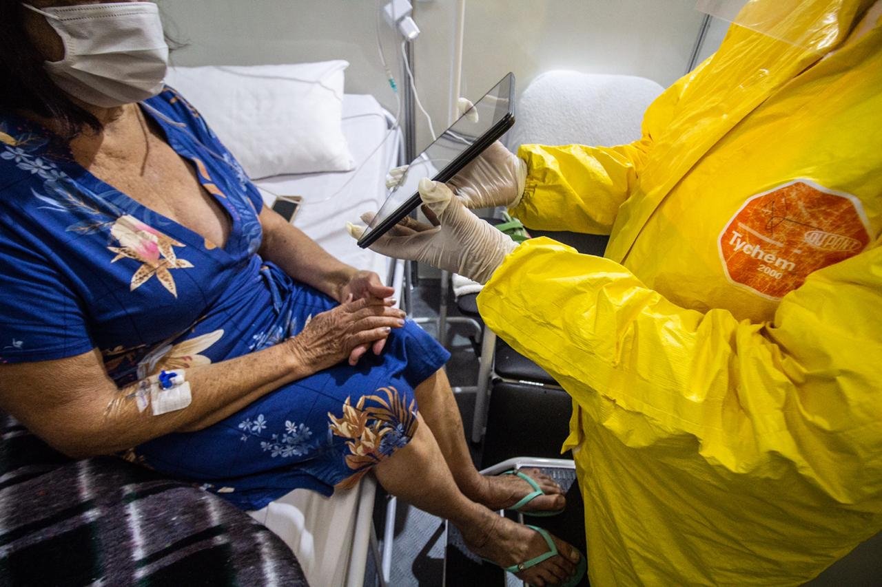 Rosa-Assis-paciente-vídeo-chamada • Diário de Ribeirão Pires